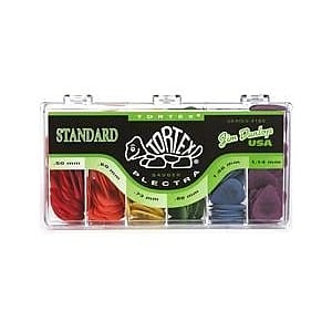 4181 Tortex Standard Pick Box 216pcs, 6 thicknesses, Dunlop | Reverb
