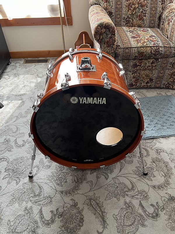 Yamaha Oak Custom Bass Drum - York Honey Amber | Reverb