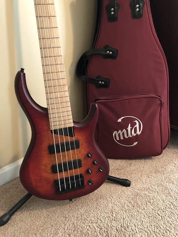 MTD Kingston Z 5-String Bass Deep Cherry with Maple Fretboard | Reverb