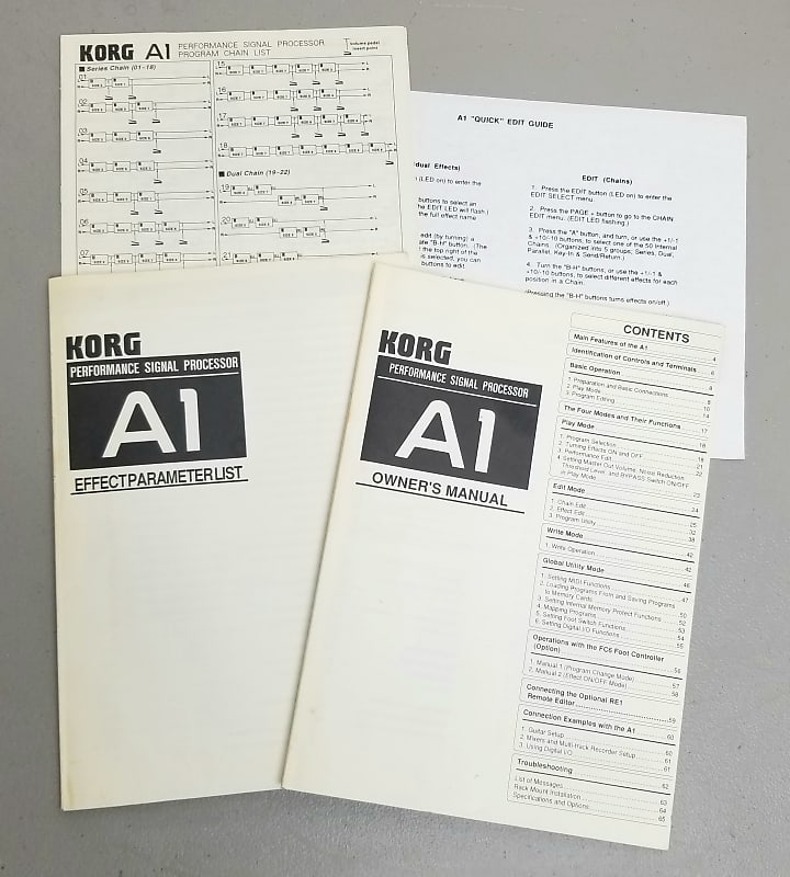 Korg A1 Guitar Studio Effects Processor - Original Owner's | Reverb