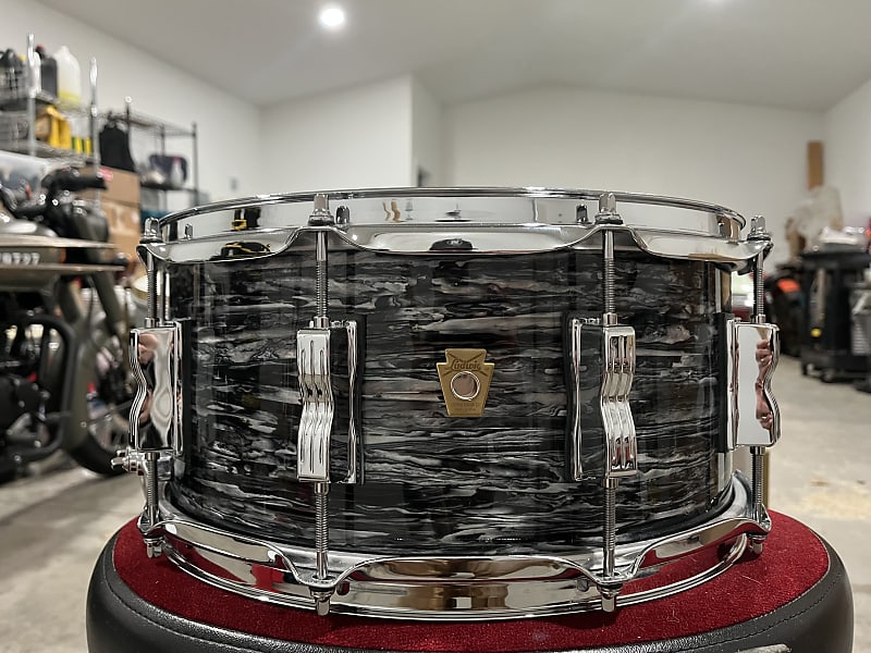 Ludwig Legacy mahogany 6.5x14 2021 - Black Oyster Pearl | Reverb