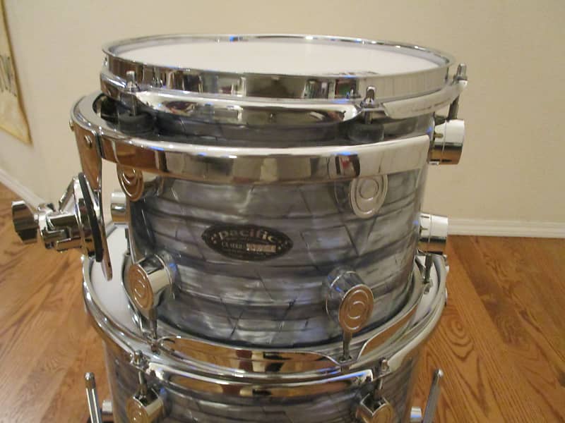 Dw Pacific 10 Round X 8 Cx Pdp All Maple Rack Tom Blue Reverb