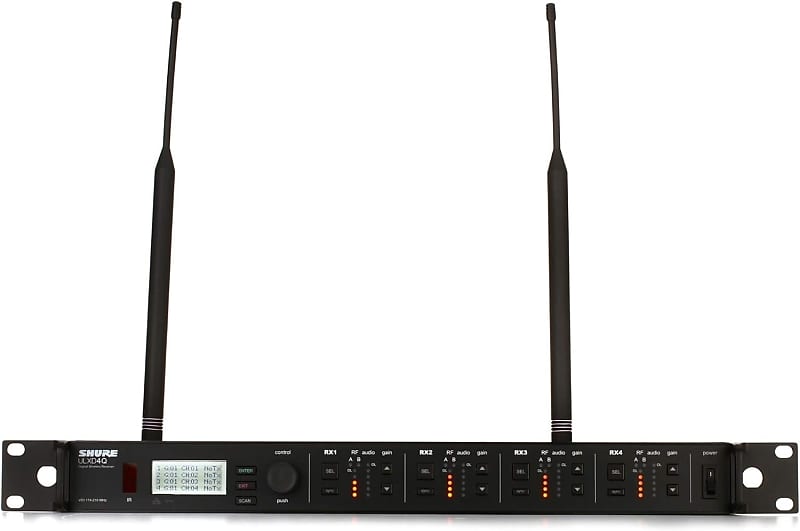 Shure ULXD4Q Quad-Channel Digital Wireless Receiver, V50 Band | Reverb