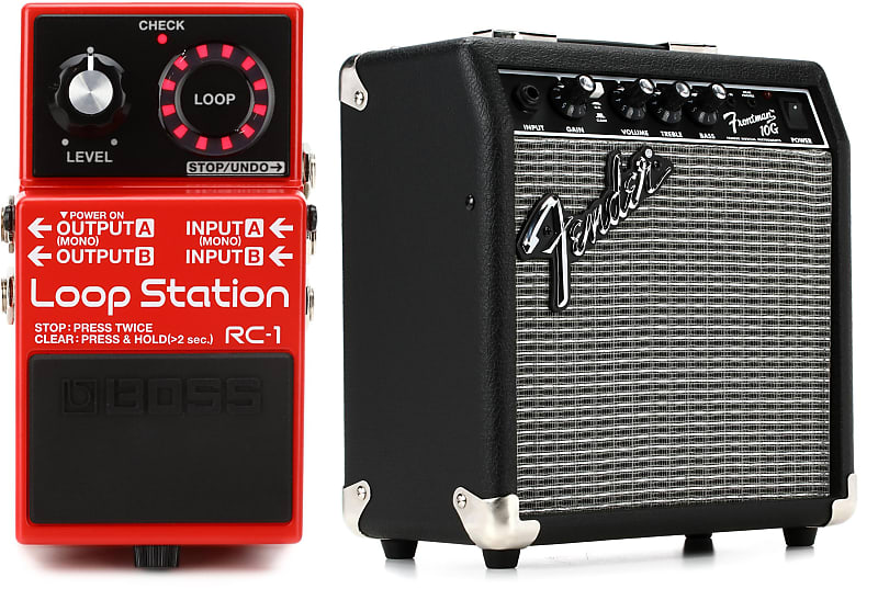 Boss RC-1 Loop Station Looper Pedal Bundle with Fender | Reverb