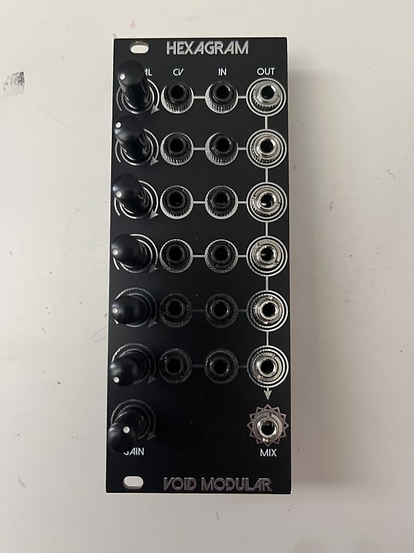 VOID modular Hexagram 6-Channel Mixer/VCA | Reverb