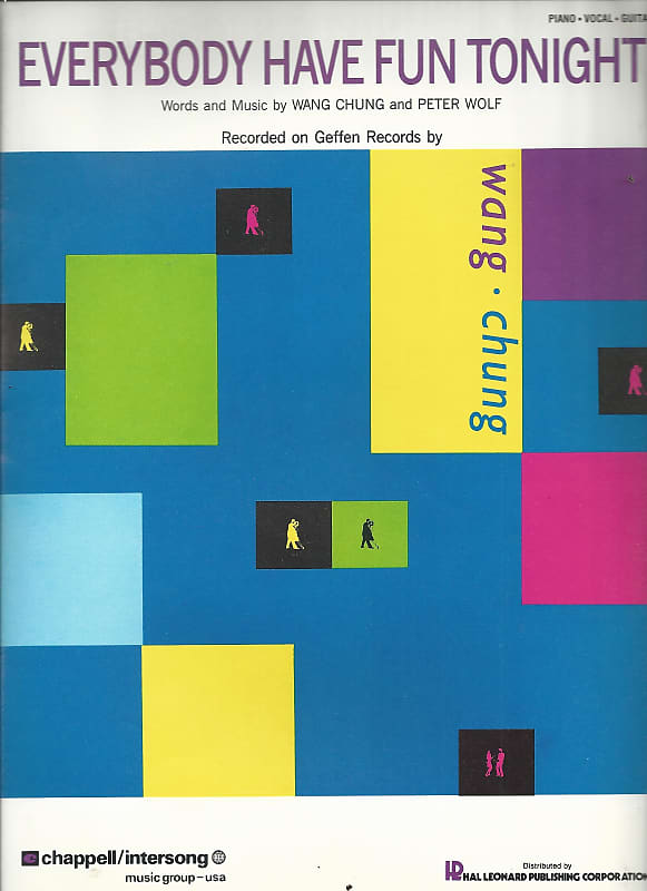 Wang Chung-Everybody Have Fun Tonight Sheet Music, 1986 | Reverb