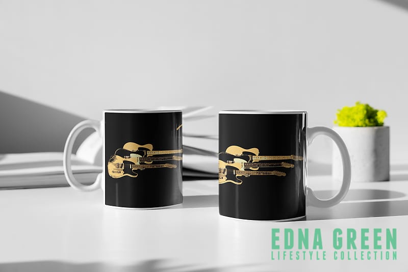 Edna Green 3 Telecasters Mug White | Reverb Canada