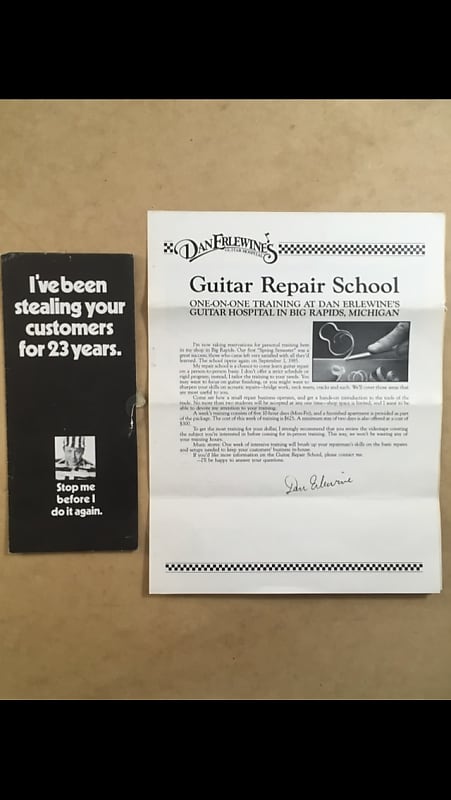Vintage Dan Erlewine Stew Mac The Guitar Hospital Repair | Reverb