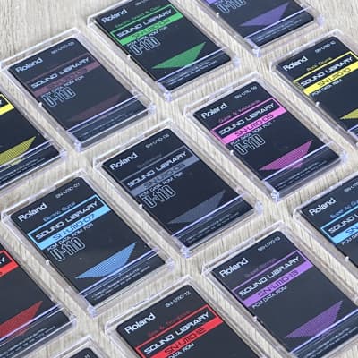 Roland Complete Set all U-110 PCM Waveform Cards // 15 | Reverb