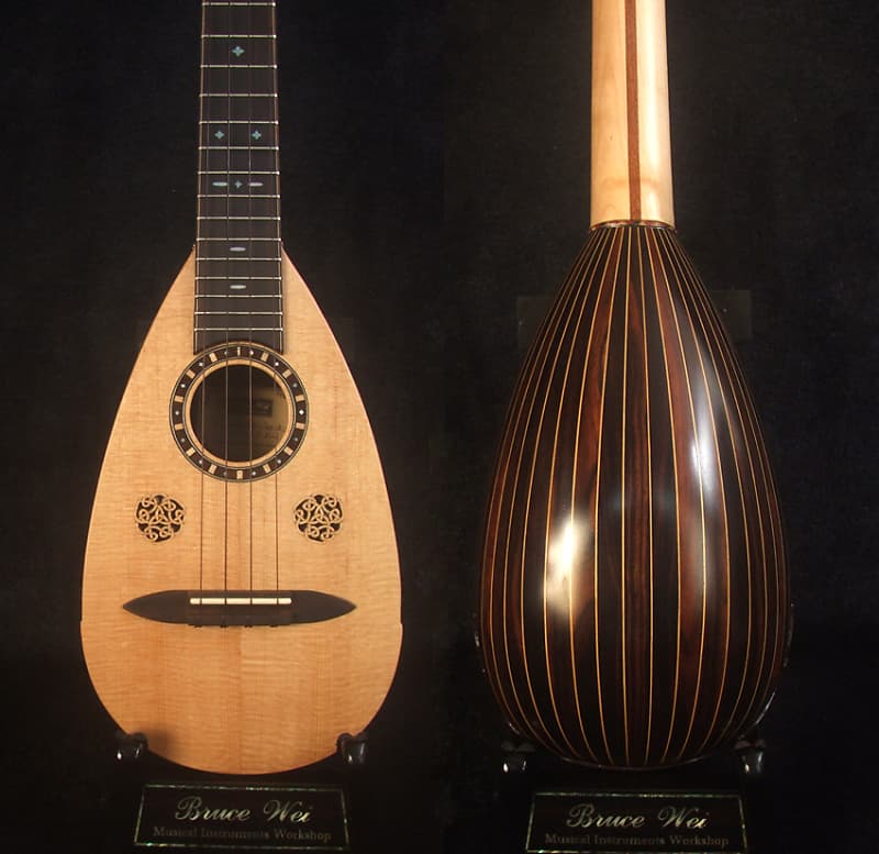 Bruce Wei Handmade Bowl Back Style Tenor Ukulele, Slotted | Reverb