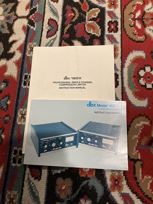 DBX 160/161, 160x manual | Reverb