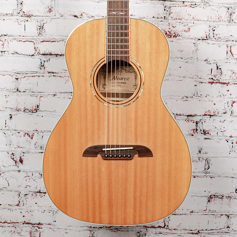 Alvarez AP70 Parlor Acoustic Guitar w/ K&K Pure Mini Pickup | Reverb