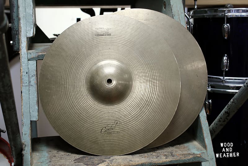 1960s Paiste 14" Formula 602 Hi-Hats 998/1038g - Cymbal | Reverb