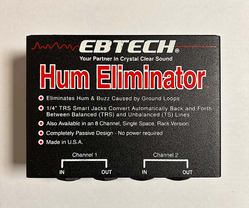 Ebtech HE2 2-Channel Hum Eliminator | Reverb