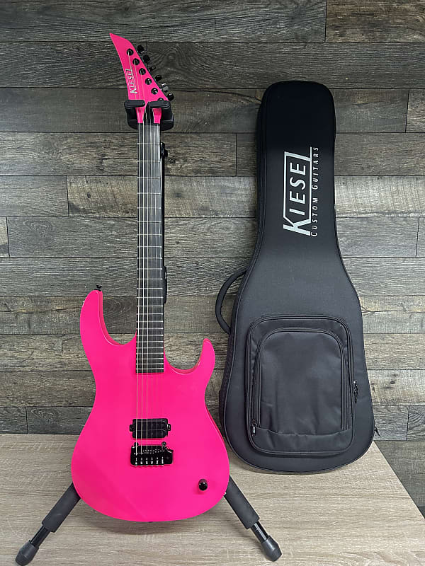 Kiesel DC 6 DC600 Electric Guitar Neck Thru Pink w/ Case | Reverb