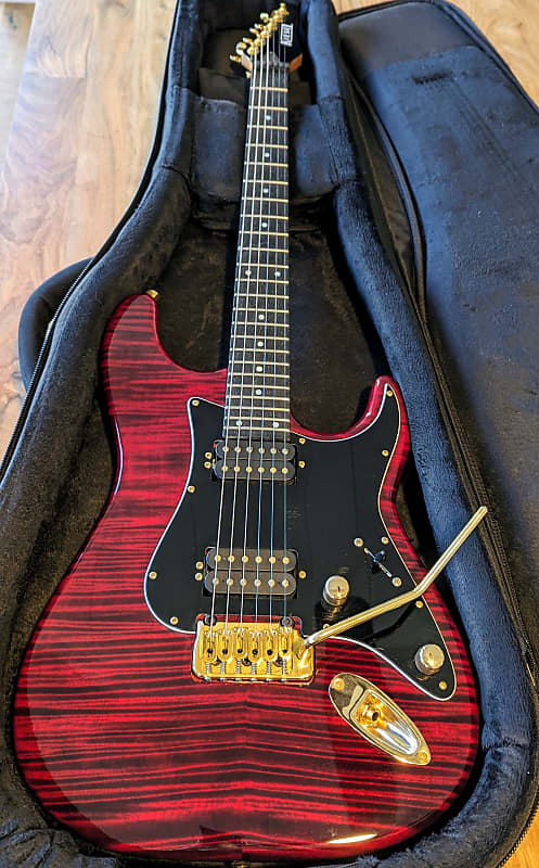 Kiesel Delos 6X 2019 - Red Flamed Maple | Reverb