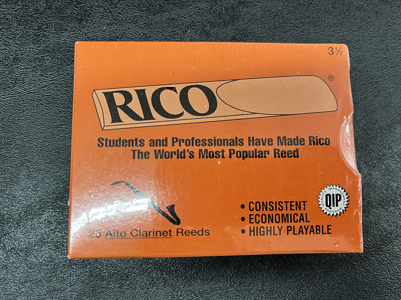 Vintage Rico Alto Clarinet Reeds 3.5 (25 Count) | Reverb