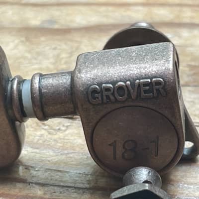 Set of 6 vintage style three per side Grover Tuners rare | Reverb