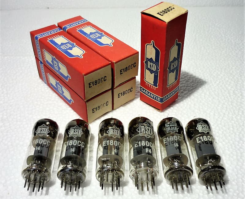 1 x Vintage E180CC tube Philips Heerlen 1968, Label RSD, NOS, | Reverb