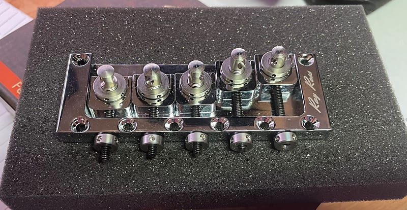 Ray Ross RRB517C 5 String 17mm Bass Bridge 2021 Chrome | Reverb