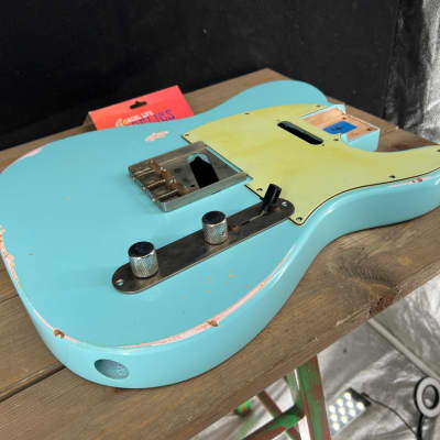 Real Life Relics Tele® Telecaster® Body Aged Daphne Blue # 1 | Reverb
