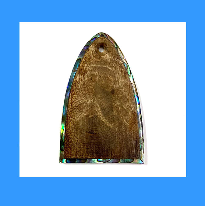 Burl Wood Truss Rod Cover fit PRS USA, Abalone inlay (216-2) | Reverb