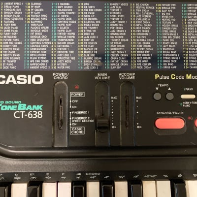 Casio Tone Bank CT-638 with Power Supply | Reverb