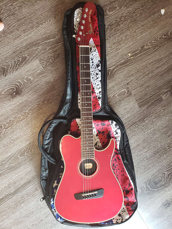 Fender Santa Rosa - Candy Apple red with new gig bag rare MIJ | Reverb