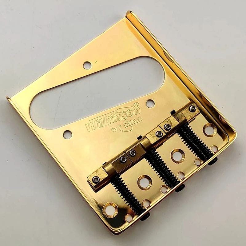 Wilkinson WTB Ash Tray Telecaster Bridge - Gold | Reverb
