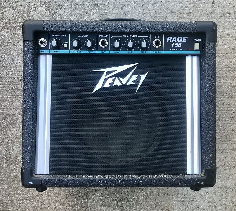 Peavey Rage 158 1990s Teal Stripe | Reverb