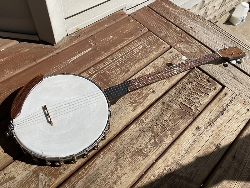 Open back banjo with frailing scoop, rosewood board, | Reverb
