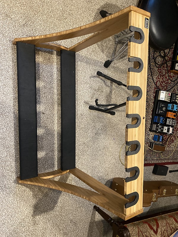 DRS Alpha 7 Guitar Bass Rack Stand Wood | Reverb
