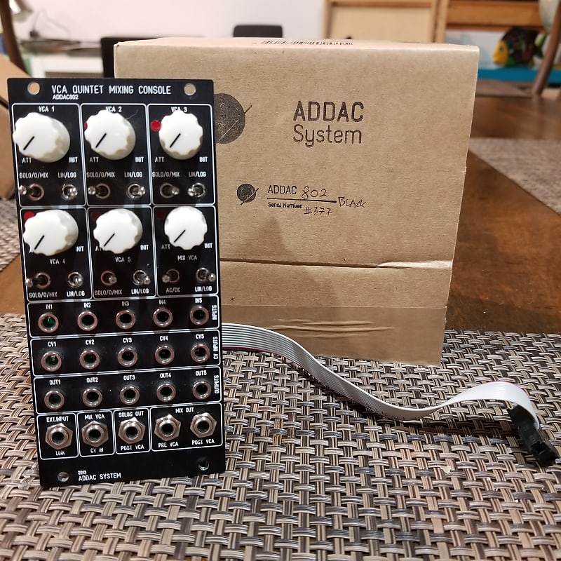 ADDAC System ADDAC802 VCA Quintet Mixing Console - Black | Reverb