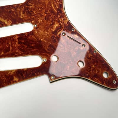 Stratocaster Celluloid Top Tortoise Pickguard - Fire Flame | Reverb
