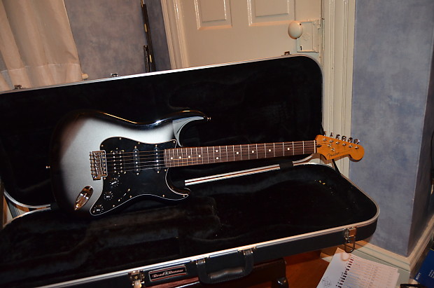Fender modern player stratocaster guitar, in silverburst | Reverb