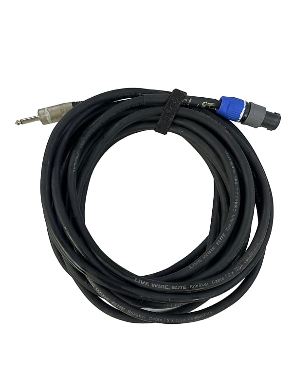 Live Wire Elite 25ft 12 Ga Speaker Cable Neutrik to 1/4" TS | Reverb