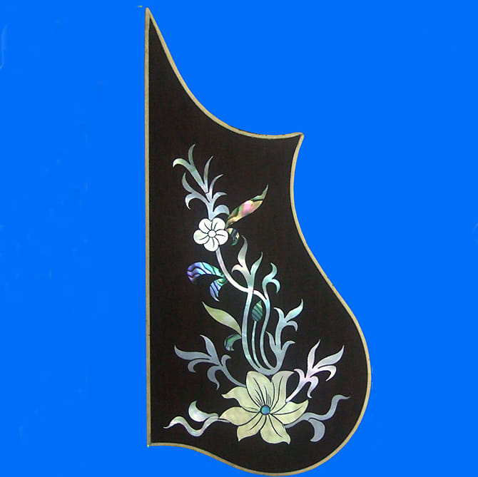 Mandolin Part-Rosewood Pickguard w/MOP Art Inlay (150) | Reverb