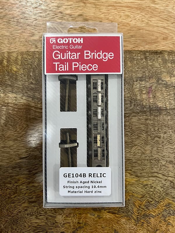 Gotoh GE101B RELIC - Tune-O-Matic Bridge - Aged Nickel | Reverb