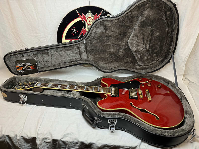 Washburn HB-35 HB35 Semi-Hollowbody Guitar with Case | Reverb