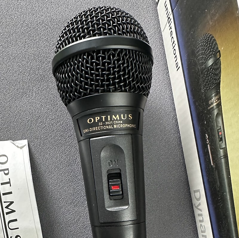 Optimus Dynamic microphone 2000s - Black | Reverb