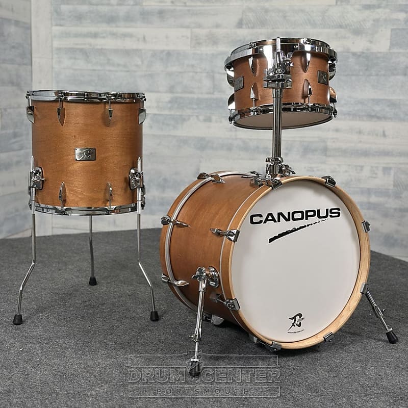 Canopus Yaiba 3pc Bop Drum Set Antique Natural Matte Lacquer | Reverb