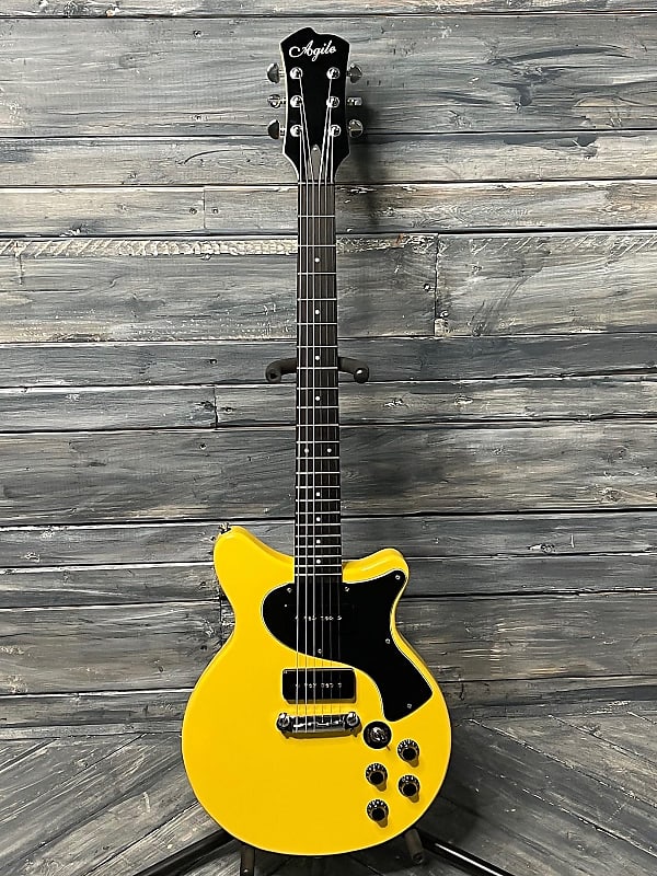 FOR GARY F. ONLY - Agile AD-2200 P90 Double Cutaway Electric | Reverb