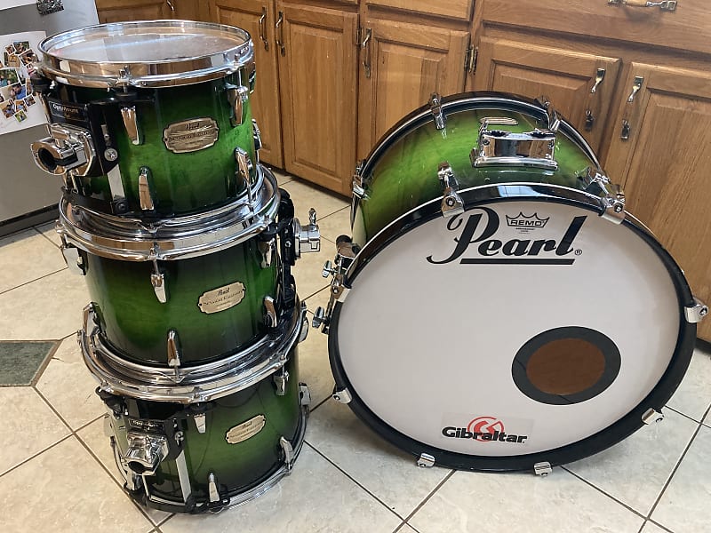 Pearl Session Custom Maple - Apple 🍏 Green Burst 💥 | Reverb