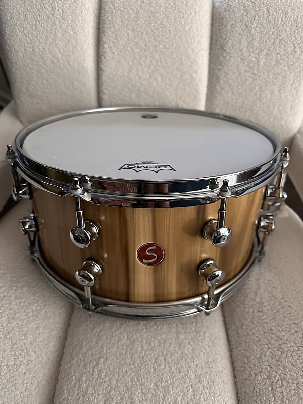 Sugar Percussion 7x14" Rare Striped Poplar Solid Stave Shell | Reverb