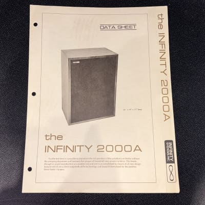 Vintage Infinity 2000A Hybrid Electrostatic Speakers - Good | Reverb