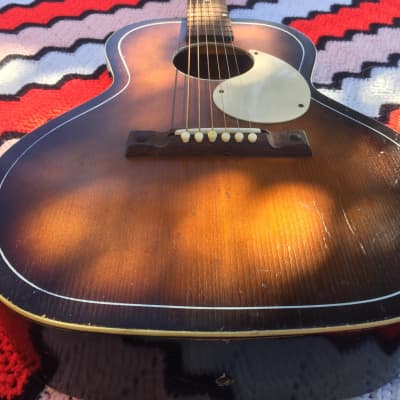 Vintage 1950's Kay Solid-Top Parlor Acoustic Guitar | Reverb