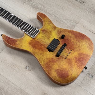 ESP USA M-I Neck-Thru Electric Guitar - Gold Splatter | Reverb