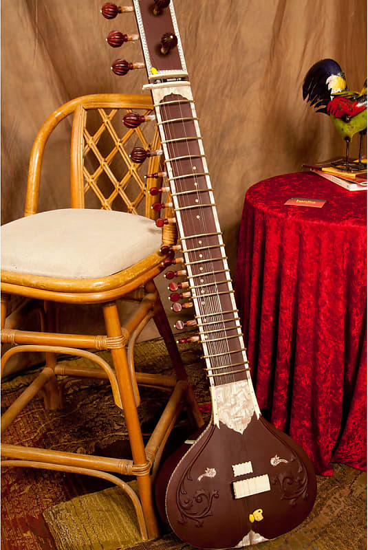 Bhargava & Co. BANJIRA STANDARD SINGLE TOOMBA SITAR Burgundy | Reverb