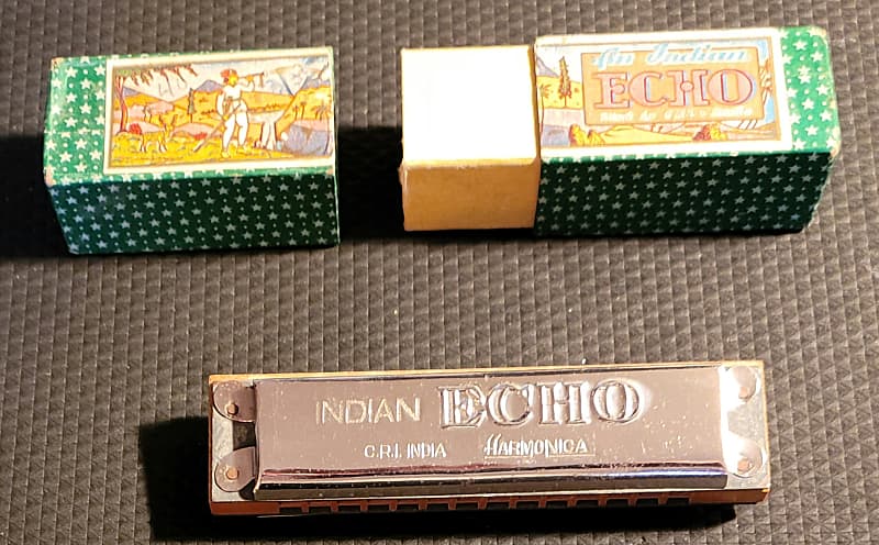 Indian Echo harmonica VINTAGE made by cri India Indian echo | Reverb