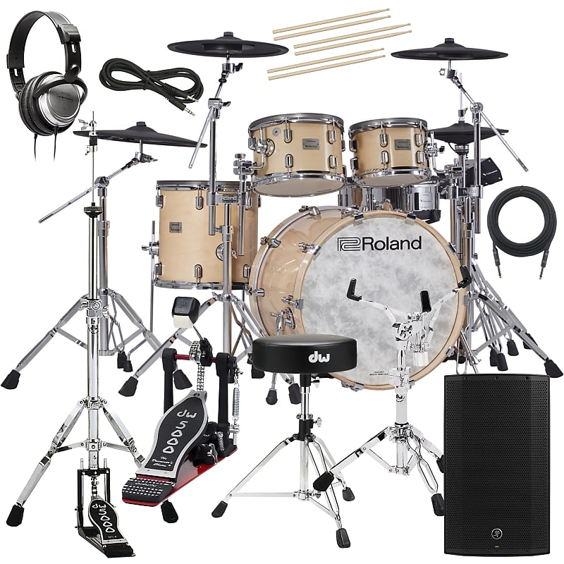 Roland VAD706 V-Drums Acoustic Design 5pc Kit - Natural | Reverb